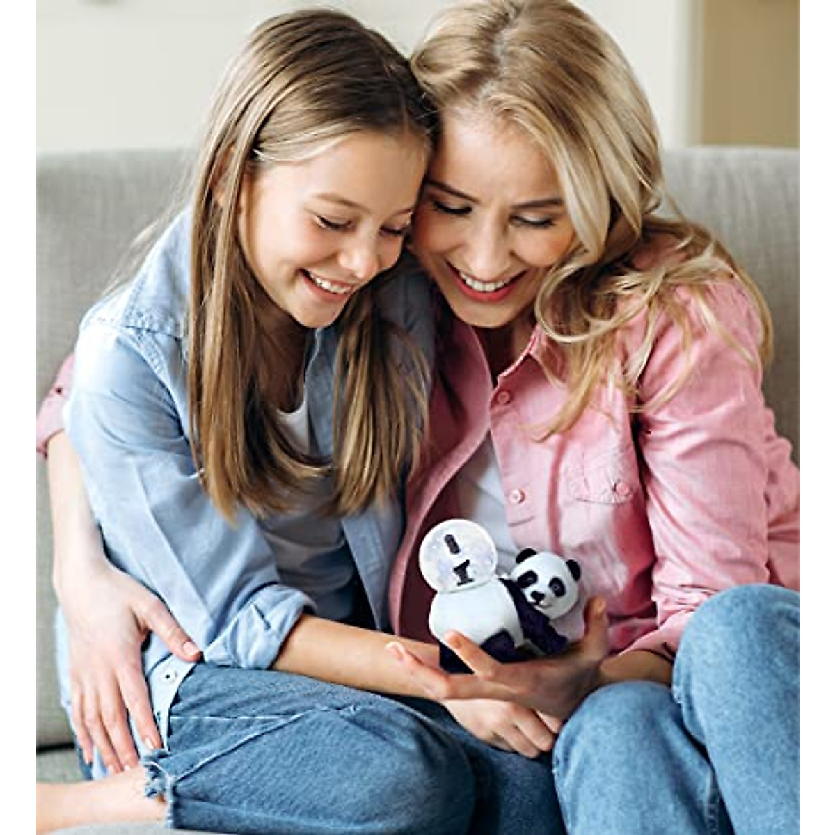 COTA Global Panda Snow Globe - Wildlife Animal Water Globe Figurine with Sparkling Glitter, Zoo Collectible Novelty Ornament for Home Decor, for Birthdays, Christmas, Valentine – 45mm