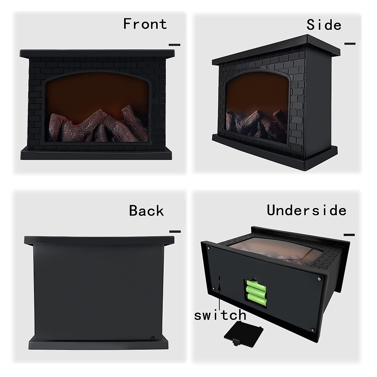 HRTX Waterproof Flame ​Led Camping Lantern, Home Christmas Lights, Metal Flickering Flame for Patio Garden Table Yard Halloween Christmas