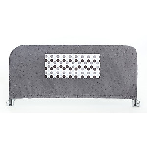 Cosie Covers Bed Rail for Toddlers, Toddler Bed Rail Guard for Baby Kids, Extra Tall, Fits Twin, Full, Queen and King Foldable Side Rail - Standard 43" Grey