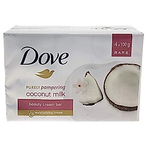 Dove Purely Pampering Coconut Milk Beauty Cream By Dove for Unisex - 3.5 Ounce (Pack of 4)