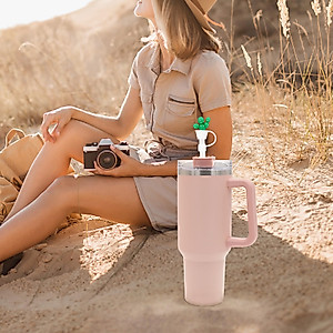 Straw Cover for Stanley Cup, 6Pcs Silicone Straw Topper Compatible with Stanley 30&40 Oz Tumbler, Stanley Cups Accessories