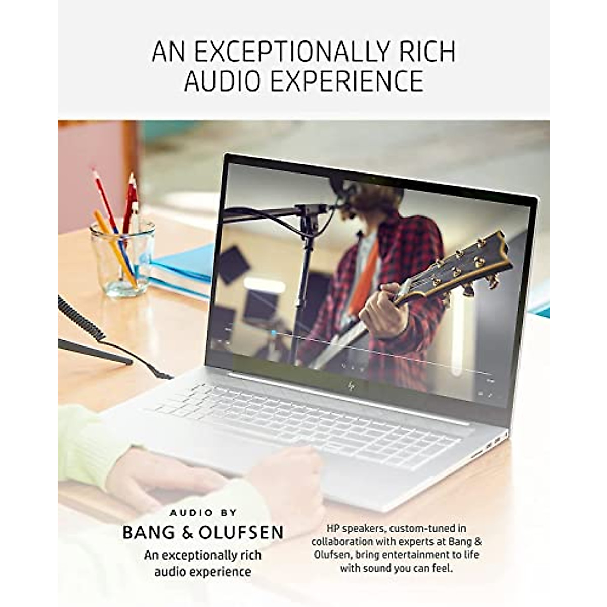 HP Envy 17.3 Touchscreen Laptop, Windows11, FullHD Display 100%sRGB, i7-1165G7, Backlight Keyboard, USB C, Wi-Fi6, Fingerprint, NVIDIA GeForce MX450, HDMI Cable (32GB RAM+ 1TB PCIe SSD)