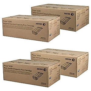 Xerox Phaser 6280 (R01391,R01388,R01389,R01390) Standard Yield Toner Cartridge Set