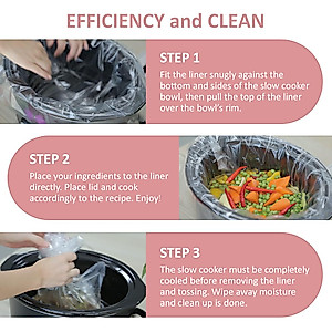 [2 For Free] 12 bags Ebelbo Nylon Pot liners, Slow Cooker Liners 13x21 Inch Large Size Disposable Roaster Cooking, Fit for 3-8QT Oval & Round Pot