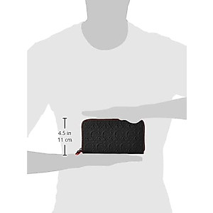 Salvatore Ferragamo 660965-751831 Women's Long Wallet, NeroCandy Apple