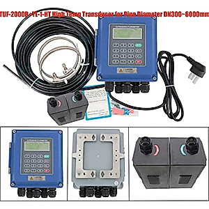 HFBTE TUF-2000B Ultrasonic Liquid Flow Meter Flowmeter DN300~6000mm with TL-1-HT High Temperature Large Transducer -30~160C