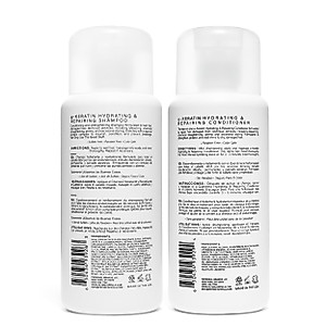 Peter Coppola a-Keratin Hydrating & Repairing Shampoo and Conditioner Duo - Strengthen and Repair Damaged Hair - Nourishes Hair for Soft Shiny Hair 10 oz