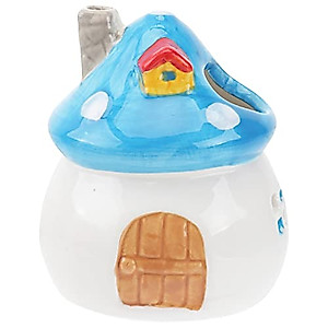 balacoo Ceramic Hamster Hideout Summer Cool Hamster Nest Mushroom Shape Pet Porcelain House for Mini Animals Guinea Pig Gerbil Ferret Syrian Hamster Chinchilla Rat