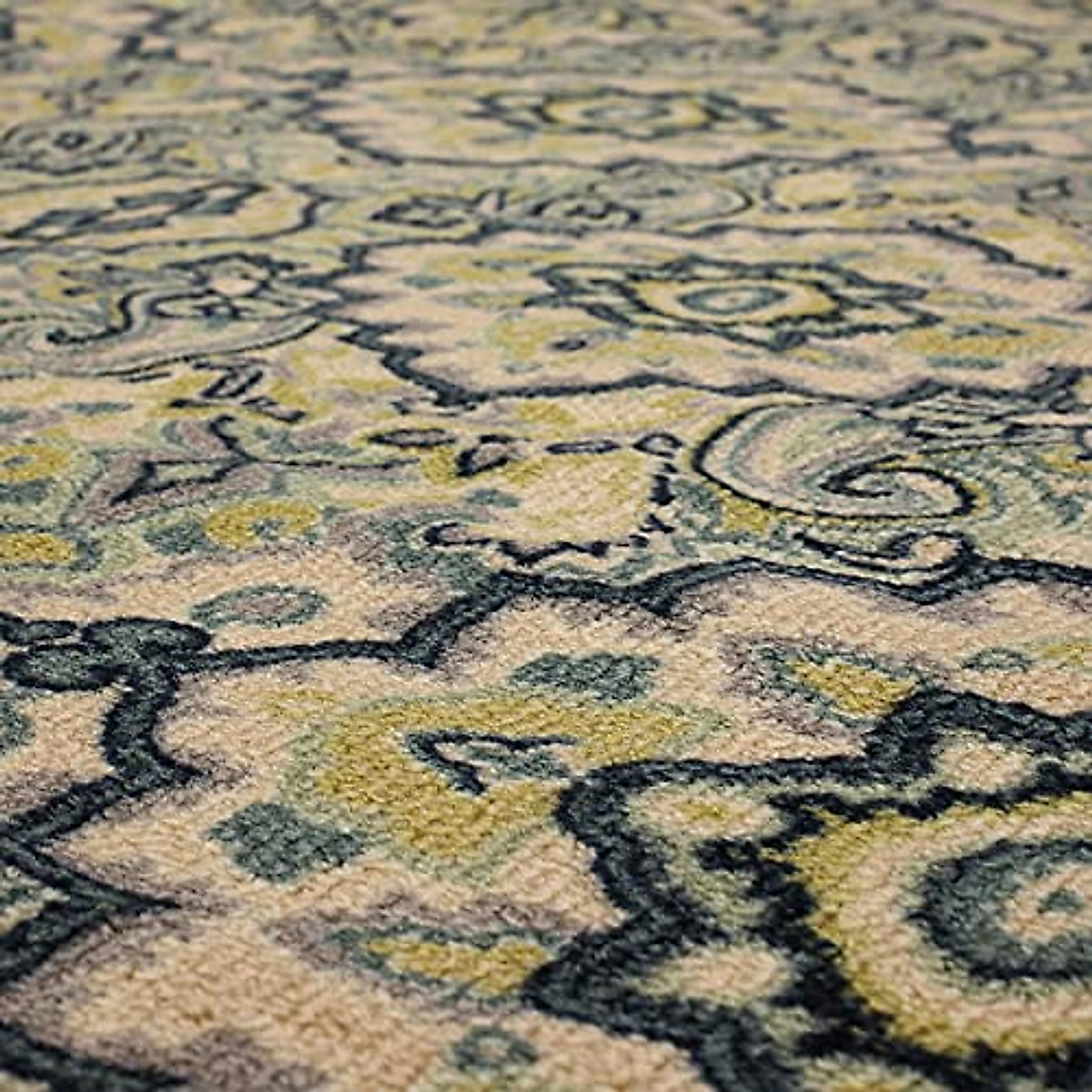 Mohawk Home Woodbridge Santa Ana Floral Printed Area Rug, 5'x8', Tan