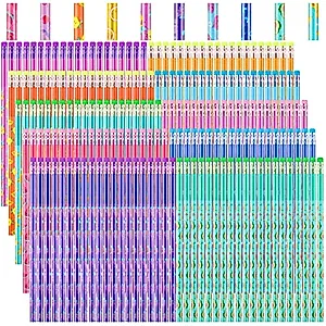 Bulk Scented Pencils for Kids HB Wooden Pencils with Erasers Colorful Fruit Pencils Assorted for School and Office Supplies, Kids Classroom Stationery Party Reward Favors (200)