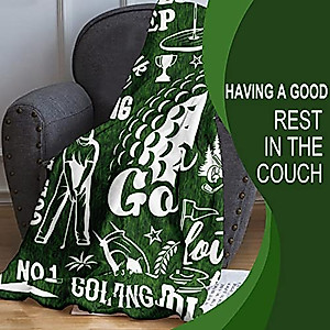 Golf Gifts for Men, Gifts for Golfers, Golf Gifts for Men Unique, Golfing Gifts for Him, Birthday Father Thanksgiving Day Gifts for Golfers, Golf Gift for Sport Lover, Best Golf Blanket Gift 50"x60"