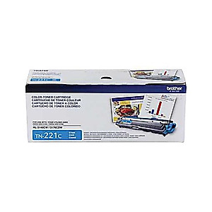 Brother Part# TN-221C Cyan Toner Cartridge (OEM) 1,400 Pages