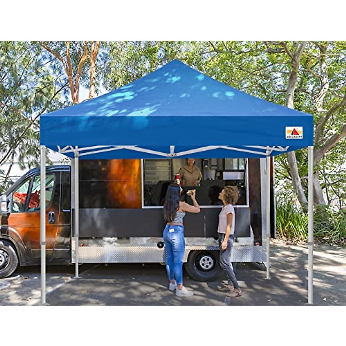ABCCANOPY Large All Aluminum Canopy Commercial Instant Shade 10x10 Premium Series, Blue