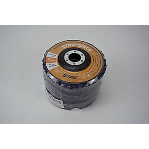 Ur-Excellent 4-1/2" x7/8'' Stripping Discs Rust Remover Wheel Remove Paint and Oxidation Poly Strip Wheel Disc Abrasive Angle Grinding Wheel - 5 Pack(Purple)