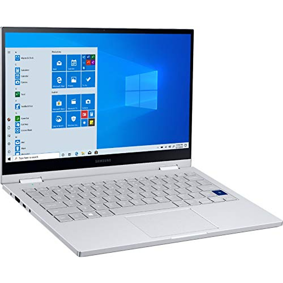 Laptop Samsung - Galaxy Book Flex Alpha 2-in-1 13.3" QLED Touch-Screen Intel Core i5 - 8GB Memory - 256GB SSD - Royal Silver - NP730QCJ-K01US