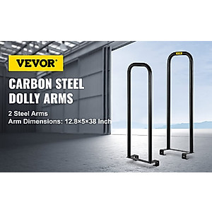 VEVOR Dolly Converter 13" Width x 38" Height Panel Cart Dolly Steel Converter Arms 250LBS Capacity Mattress Dolly Handling Equippment