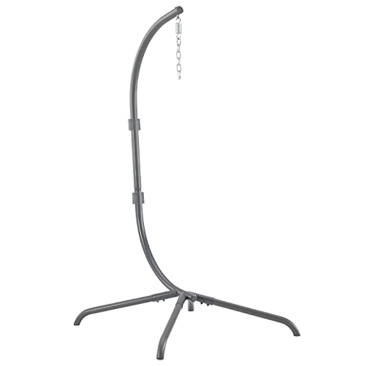 Crosley Furniture Calliope Wicker Indoor Outdoor Hanging Egg Chair with Stand for Patio, Porch, Deck, Sand