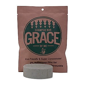 2% Pyrithione Zinc Shampoo Bar with Shea Butter by Grace of Me (4 Oz) (Peppermint)