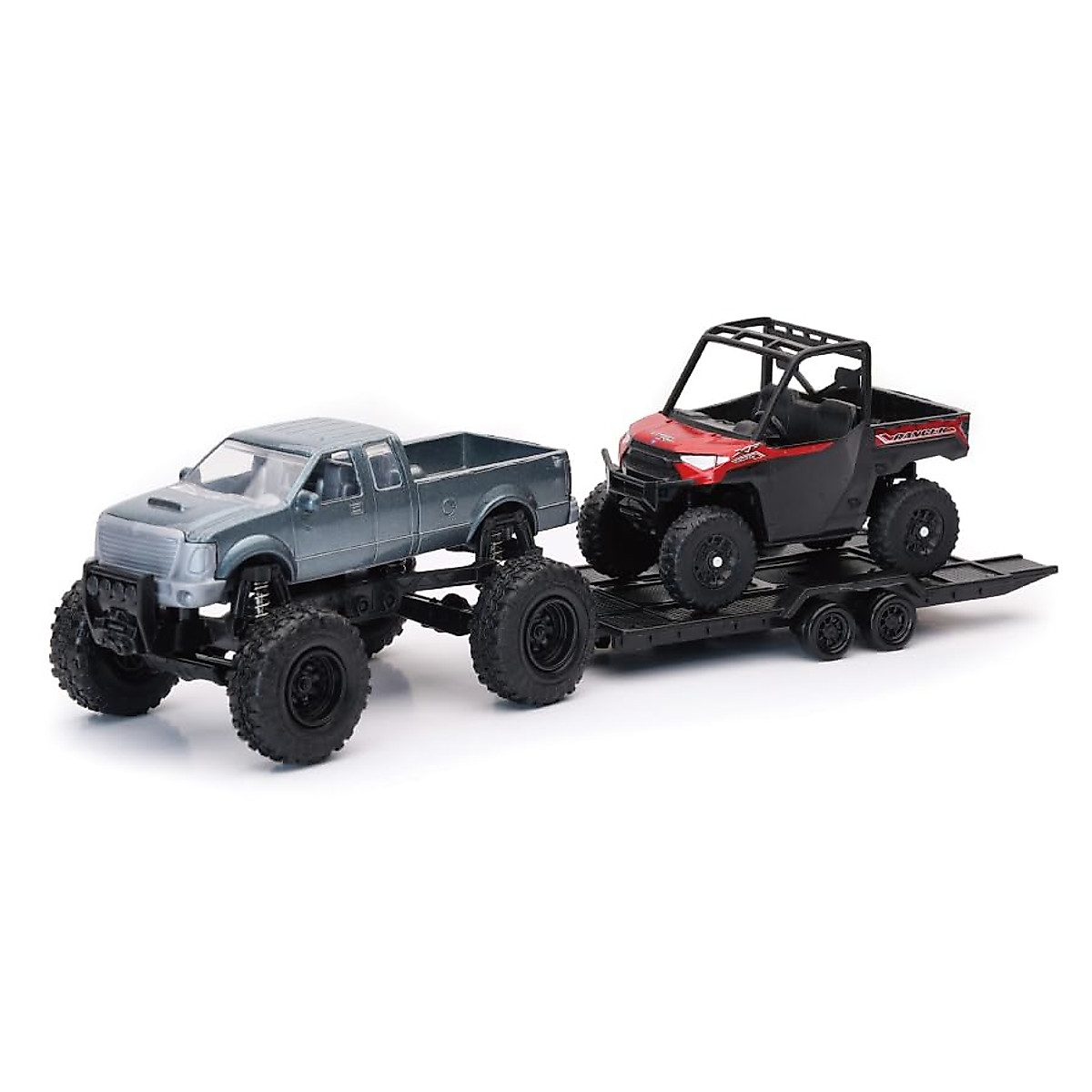 New-Ray Toys 4 X 4 Pick up Truck and Polaris Ranger (Vehicle Colors May Vary)