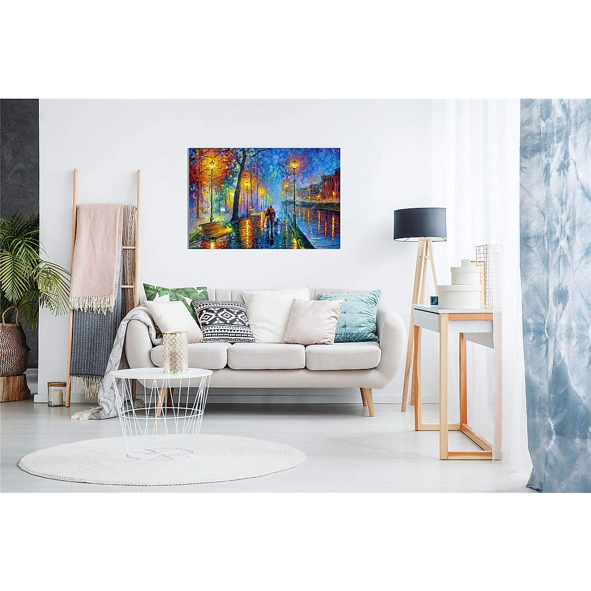 Melody of The Night by Leonid Afremov Canvas Wall Art Picture Print for Home Decor (24x16)