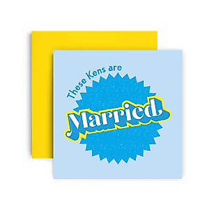 Huxters Gay Wedding ‘Congratulations to the Happy Couple’ Gay Wedding gifts Congratulations Wedding card - Wedding gifts for couple - Fun Greetings Card, Wedding Card (Groom and Groom)