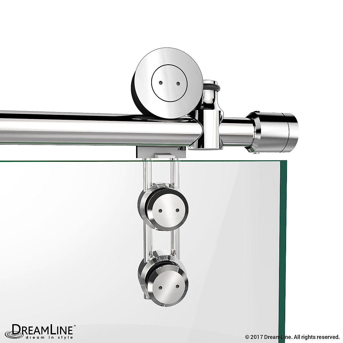 DreamLine SHDR-6260760-08 Shower Door, 56-60" W x 76" H, Polished Stainless Steel