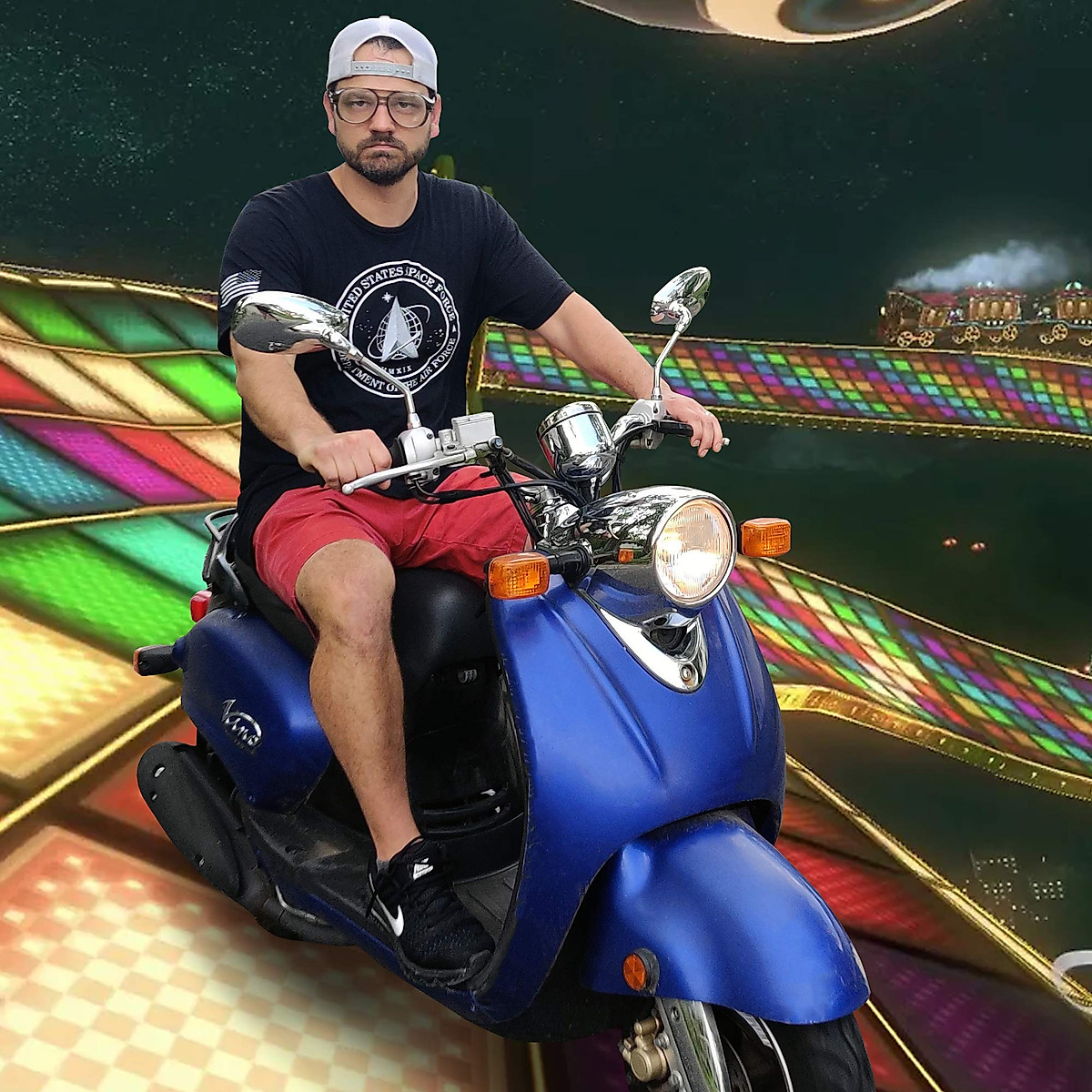 SCOBAR Space Force T-Shirt (Vintage Black, XX-Large)