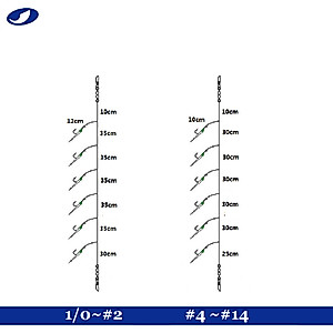 10 Packs Set OCEAN CAT Fishing Rigs with String Hooks Glow Fishing Beads High Carbon Hooks for Freshwater Saltwater Fishing Lures Bait Rig Tackle (Fishing Rig-01 Shrimp, 1/0-10 Packs)