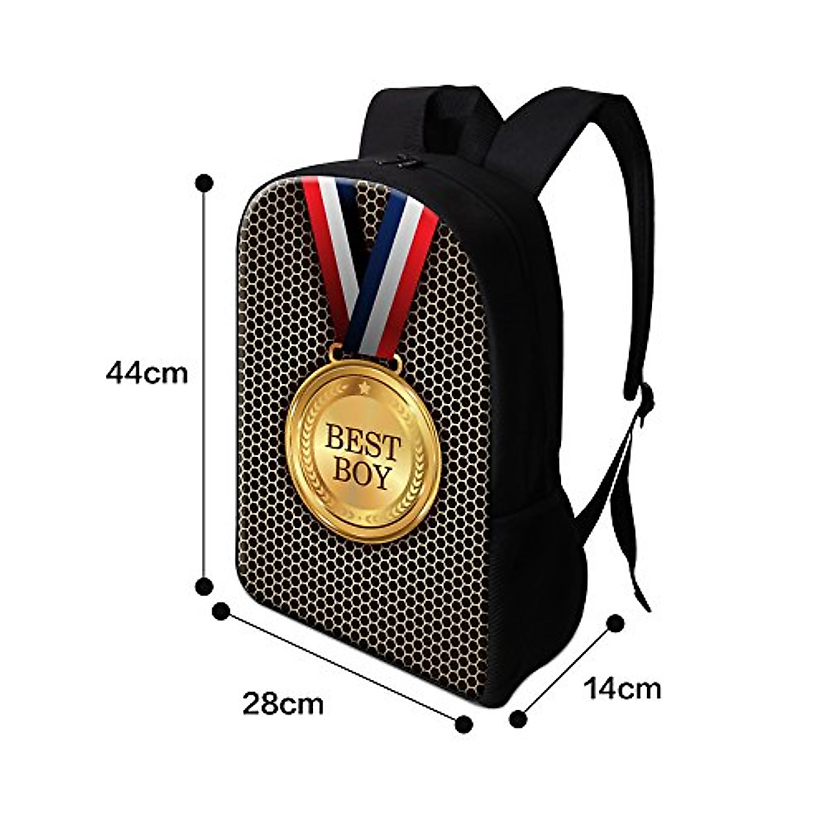 Dispalang Cute Snake Print Backpack Art School Bookbag Double Shoulder Satchel for Boys Animal Rucksack for Girls