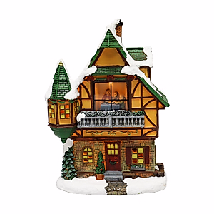 MOMENTS IN TIME Christmas Village 30 pc Set, with LED Lights, Battery Operated (not Included)