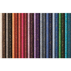 Connecting Threads Blender Collection Precut Cotton Quilting Fabric Bundle 2.5" Strips (Quartz Metallic Tonals)