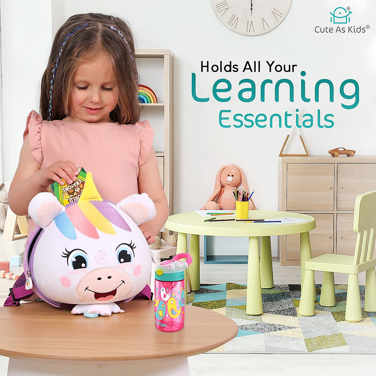 Cute As Kids Toddler Backpack with Leash - Unicorn Backpack Leash for Toddlers - Best Gift for Toddlers