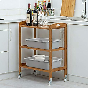 Wekioger Small Commercial Bus Tubs, Grey Bus Box/Wash Basin, 14.85" x 10.8" x 4.1"(4 Packs)