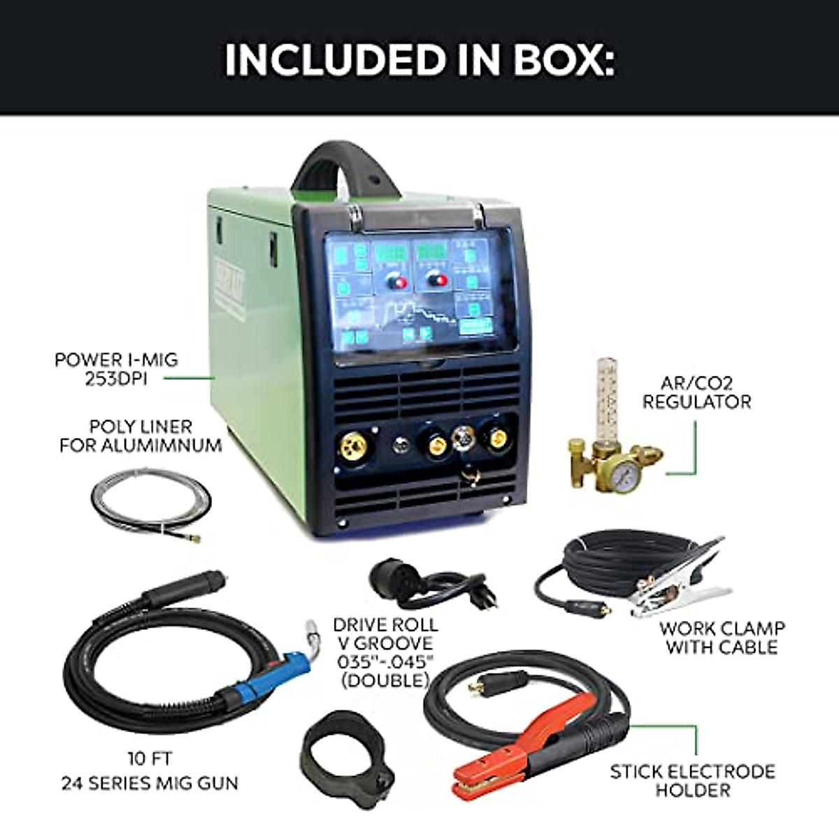 2021 Everlast PowerMIG 253DPi GMAW-P/SMAW 250A 220v 1PH