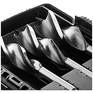 Amazon Brand - Denali Drill Bit Set, Auger, 6-Piece