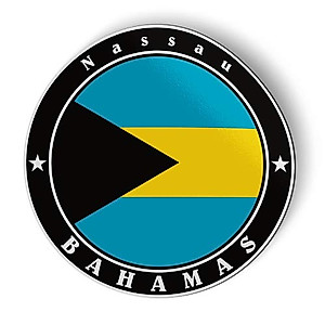 The Bahamas Flag - Flexible Magnet - Car Fridge Locker - 5"