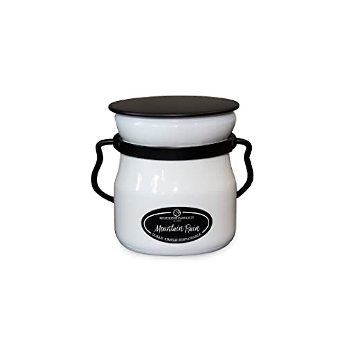 Milkhouse Candle Company, Mountain Rain, Creamery Collection, Scented Soy Candle: Sample-Sized Cream Jar