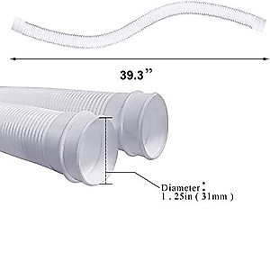 coersd Easy Set up Summer Swimming Pool Replacement Hose for Above Ground Pools, Swimming Pool Cleaner Hose Filter Pump Hose for Pump