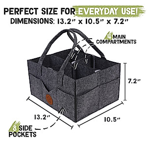 KeaBabies Baby Diaper Caddy Organizer and Portable Diaper Changing Pad - Large Baby Organizer - Waterproof Foldable Baby Changing Mat - Diaper Organizer for Changing Table - Travel Diaper Change Mat