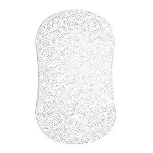 HALO Bassinest Fitted Sheet – Soft Fitted Bassinet Sheet for Baby – 30” x 16” Pre-Shrunk 100% Cotton Crib Sheet – Breathable Bedtime Sheet for Babies, Pebble