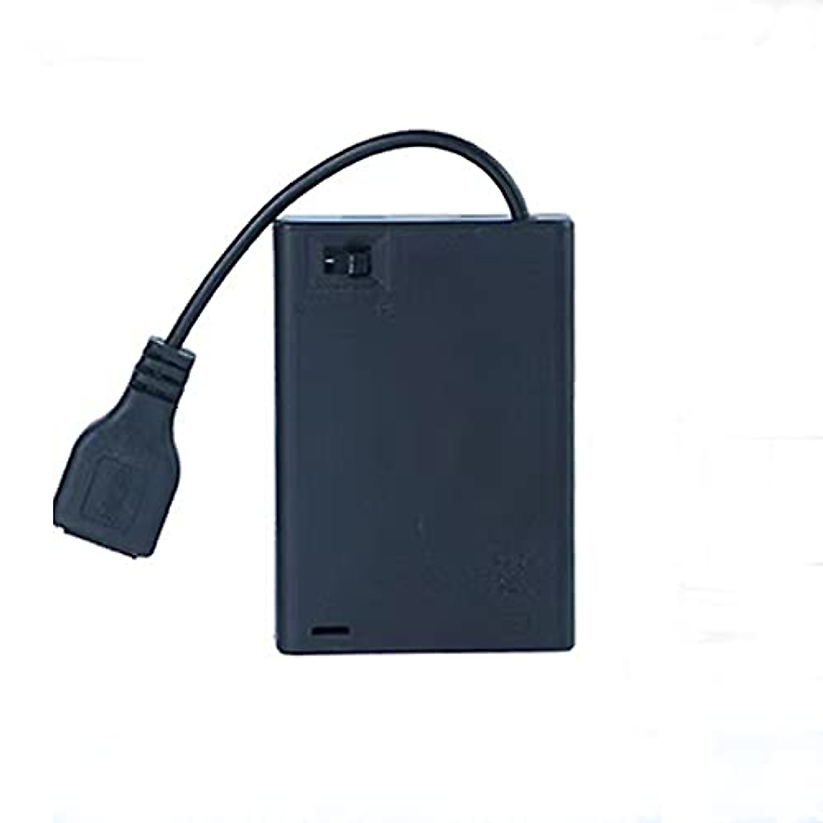 (Pack of 3) USB 3 AA Battery Holder,USB Battery Holder 5V Black with Switch,USB Cable,3 AA Battery Holder with Micro USB Connector