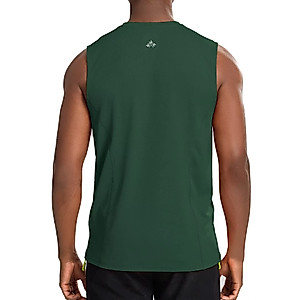 Zengjo Mens Athletic Tank Tops(Green,XL)