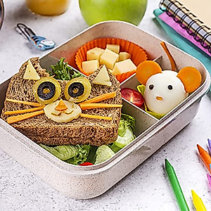 DGYJJZ 50 Pcs Silicone Lunch Box Dividers bento box accessories Silicone Cupcake Liners,Bento Box Accessories for Kids with 10pcs food picks for kids