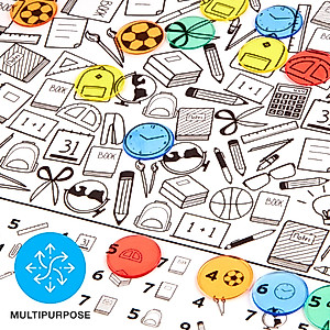 Brybelly Royal Bingo Supplies Bingo Chips for Bingo Games - 1000 Count, Mixed - 3/4" Translucent Bingo Markers - Clear Plastic Bingo Chips Bulk Transparent Counters