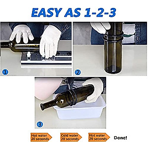 Bottle Cutter & Glass Cutter Kit, for Cutting Wine Bottle or Jars to Craft Glasses