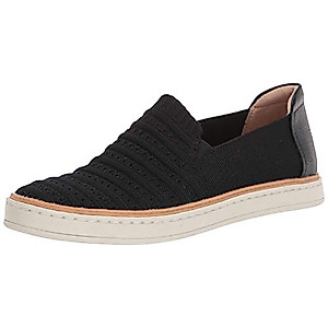 Naturalizer SOUL Womens Kemper Knit Slip On Casual Sneaker Shoe,Black Fabric,6W