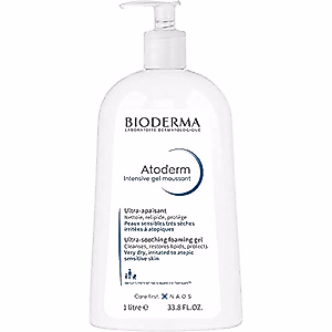 Bioderma - Atoderm - Intensive Gel Moussant - Ultra Rich Foaming Cleansing Gel - Anti-Itching - Body Wash for Very Dry to Atopic Sensitive Skin