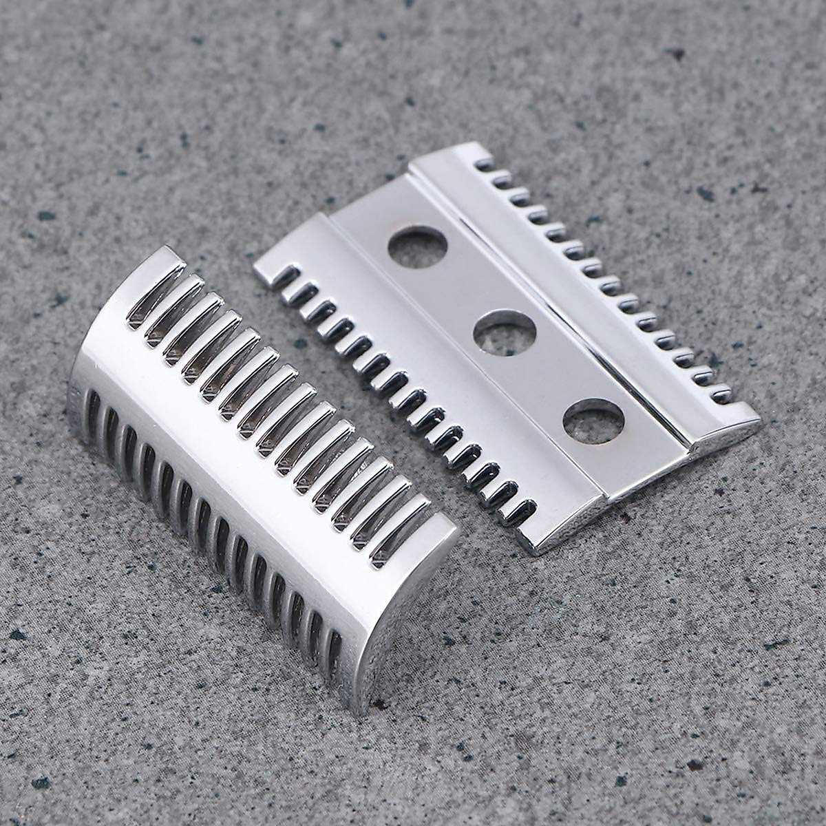 Lurrose Razor Head Replacement Manual Double Edge Razor Safety Shaving Head without Blade