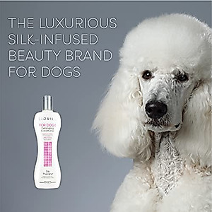 BioSilk for Dogs Silk Therapy Detangling Conditioner | Sulfate and Paraben Free Matted Hair Dog Detangler Conditioner for All Adult Dogs, 12 Fl Oz Made in The USA