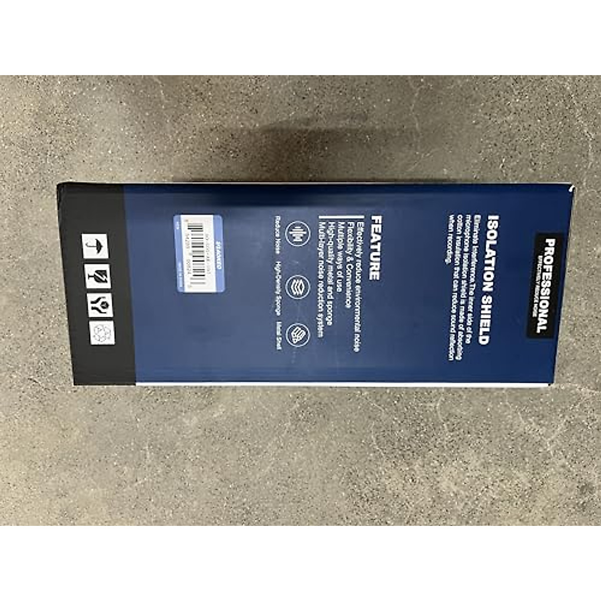 Aokeo Studio Recording Microphone Isolation Shield with Pop Filter & Tripod Stand, High Density Absorbent Foam to Filter Vocal, Foldable Sound Shield for Blue Yeti and Condenser Microphones